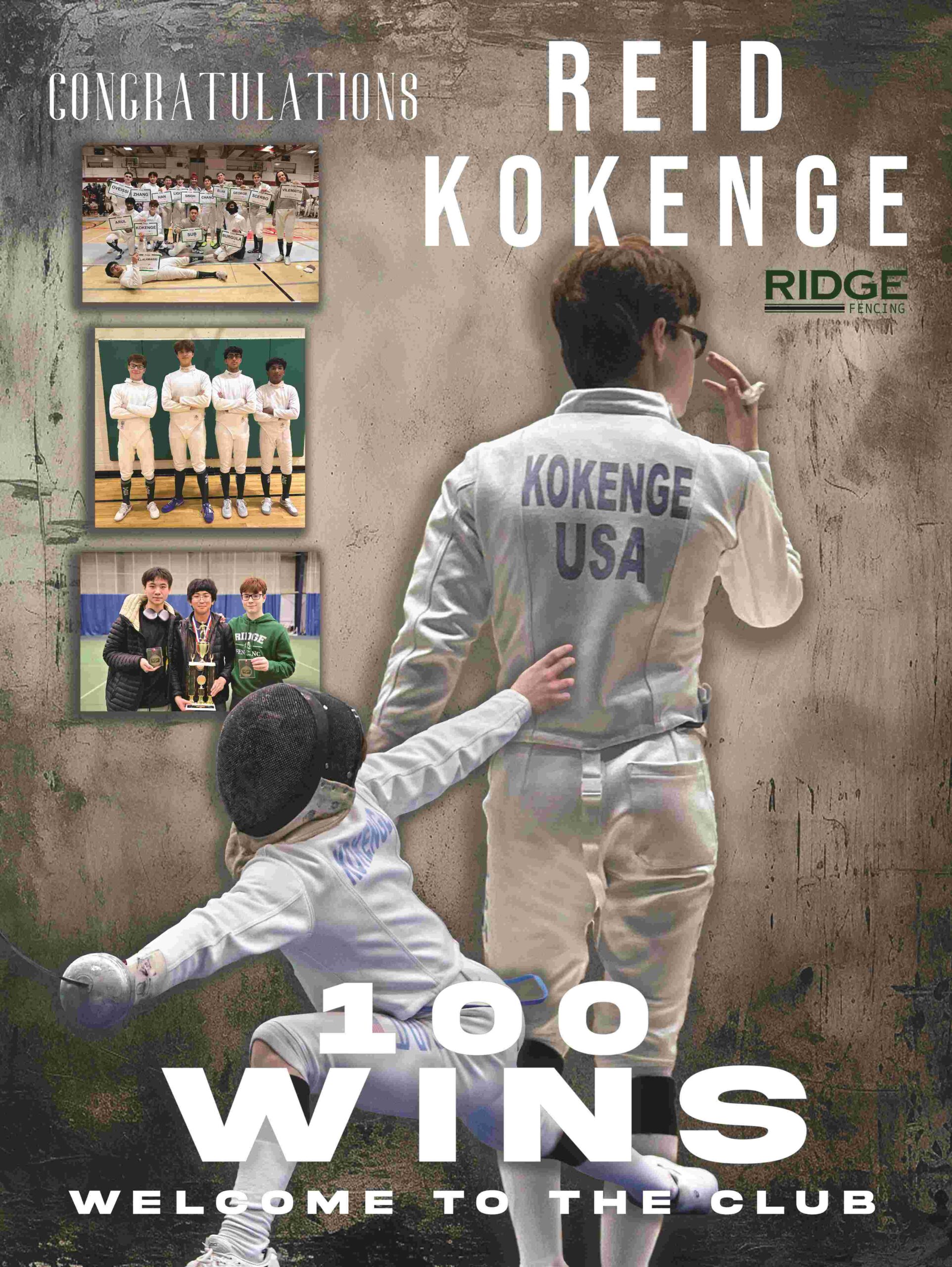 Kokenge Captures 100th Fencing Win - RIDGE FENCING